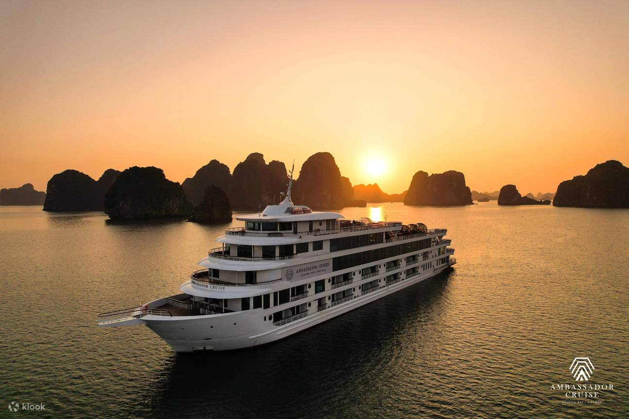 Luxury Cruise Tour on Halong Bay by Ambassador Cruise - Klook
